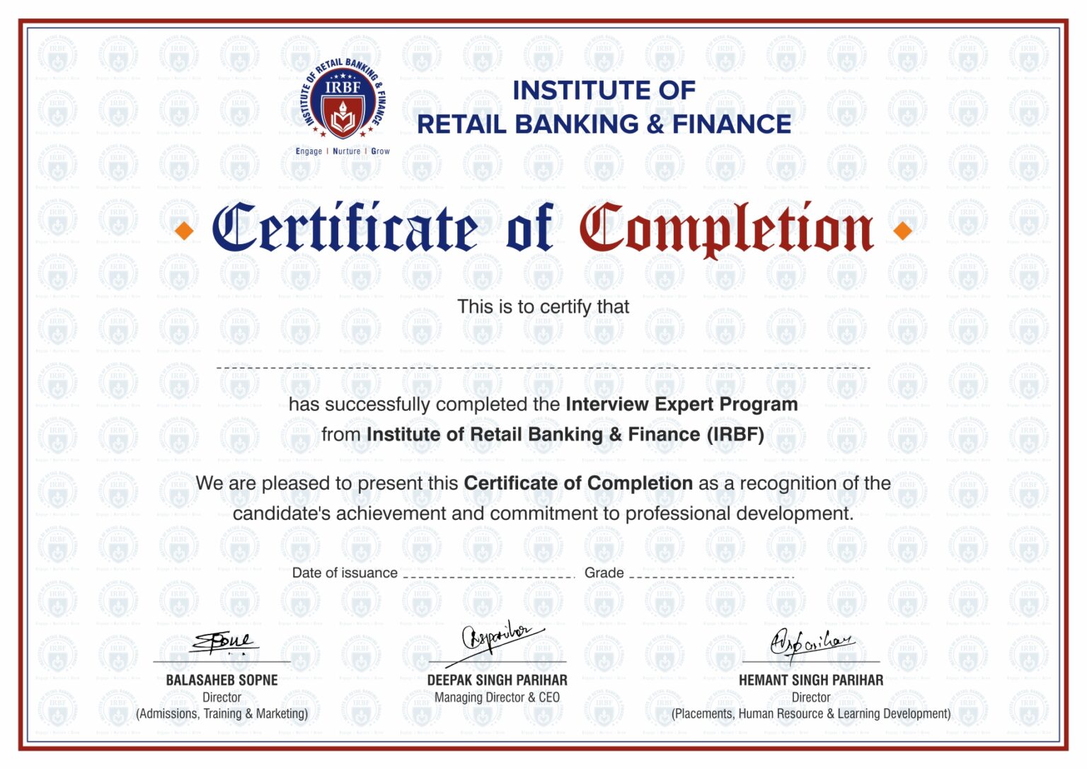IRBF INTERVIEW EXPERT PROGRAM - Banking Training Programs | With ...